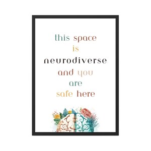 Neurodiversity Printable Poster for School Psychologist, Autism ...