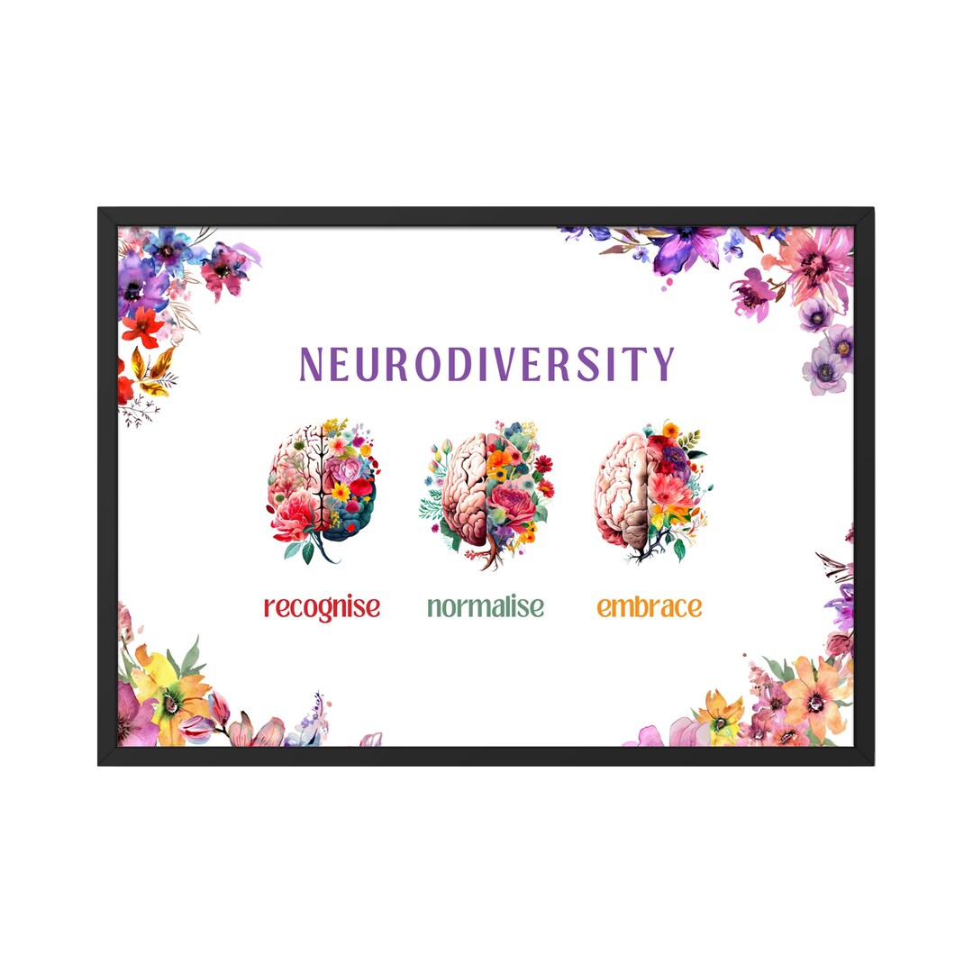 Neurodiverse Printable, Neurodiversity Print Digital Poster, Therapy ...