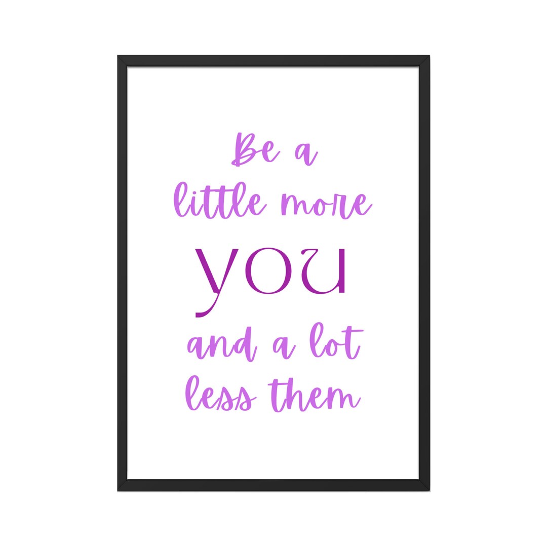 Pink Positive Quote Printable Poster for Teenager Bedroom - Etsy