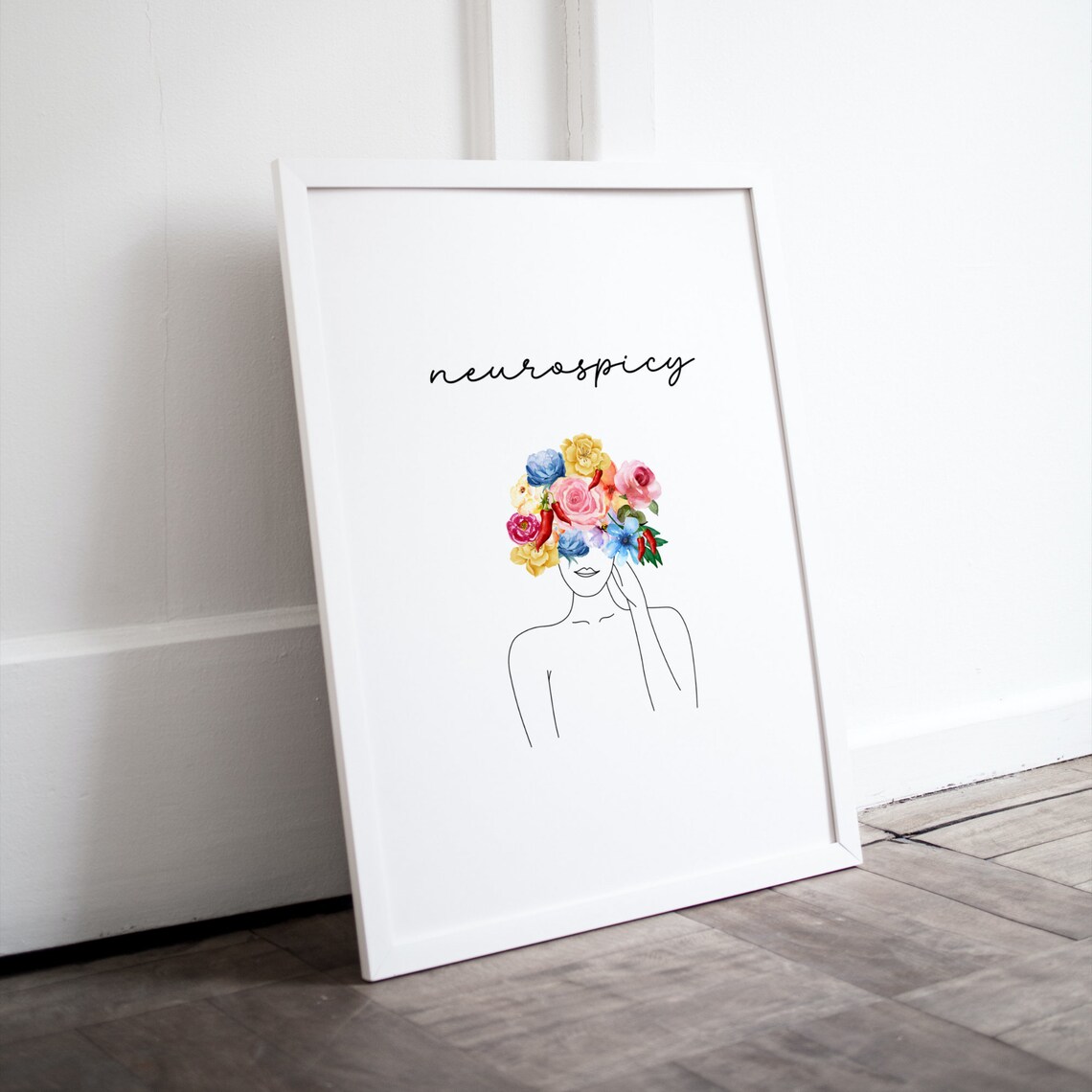 Neurospicy Art Poster Digital Download, Autism Printable Wall Art ...
