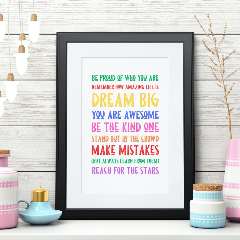 Teen Wall Art, Printable Wall Decor for Teenagers, Teenage Room Decor ...