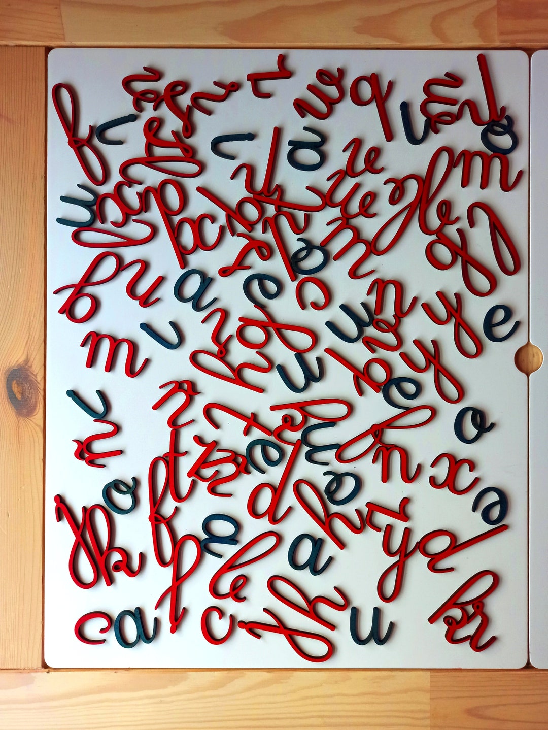 Montessori Alphabet. Trofast Insert Complement and Flisat Table - Etsy