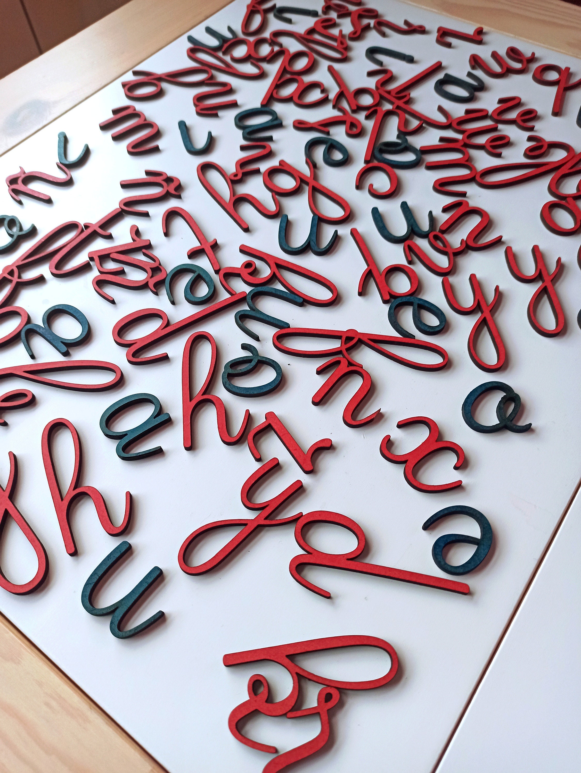 Montessori Alphabet. Trofast Insert Complement and Flisat Table - Etsy