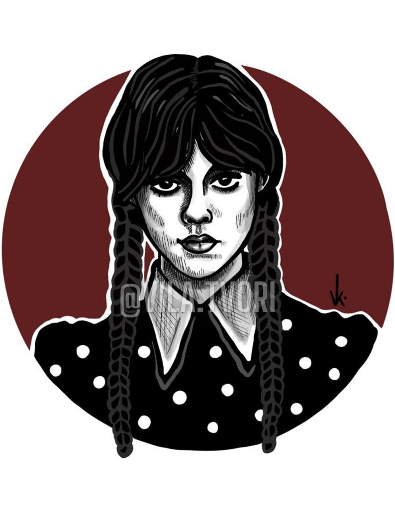Wednesday Addams SVG Digital Downloads Addams Family SVG - Etsy