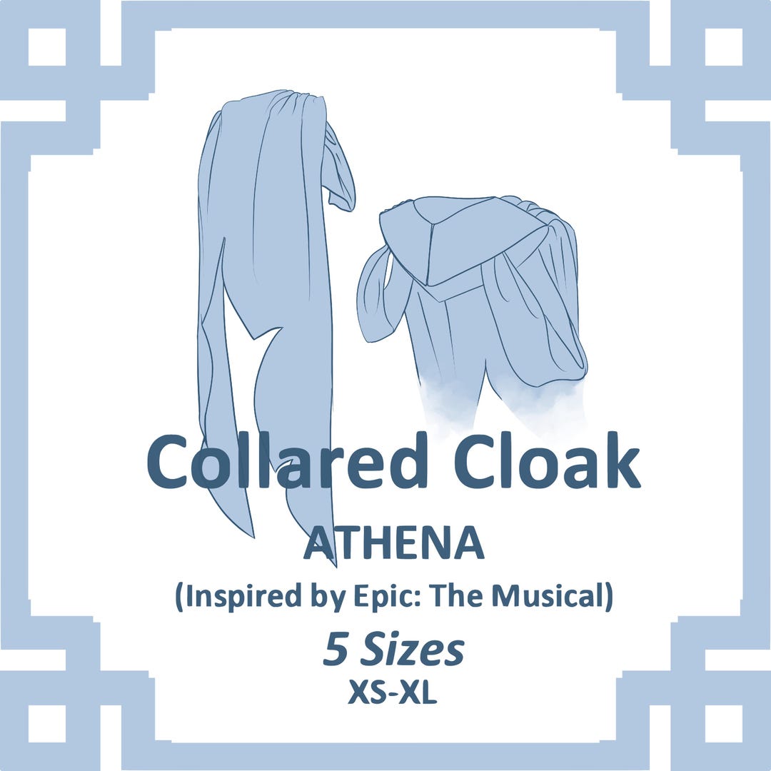 Collared Cloak Sewing Pattern - Athena - Epic: the Musical - Etsy