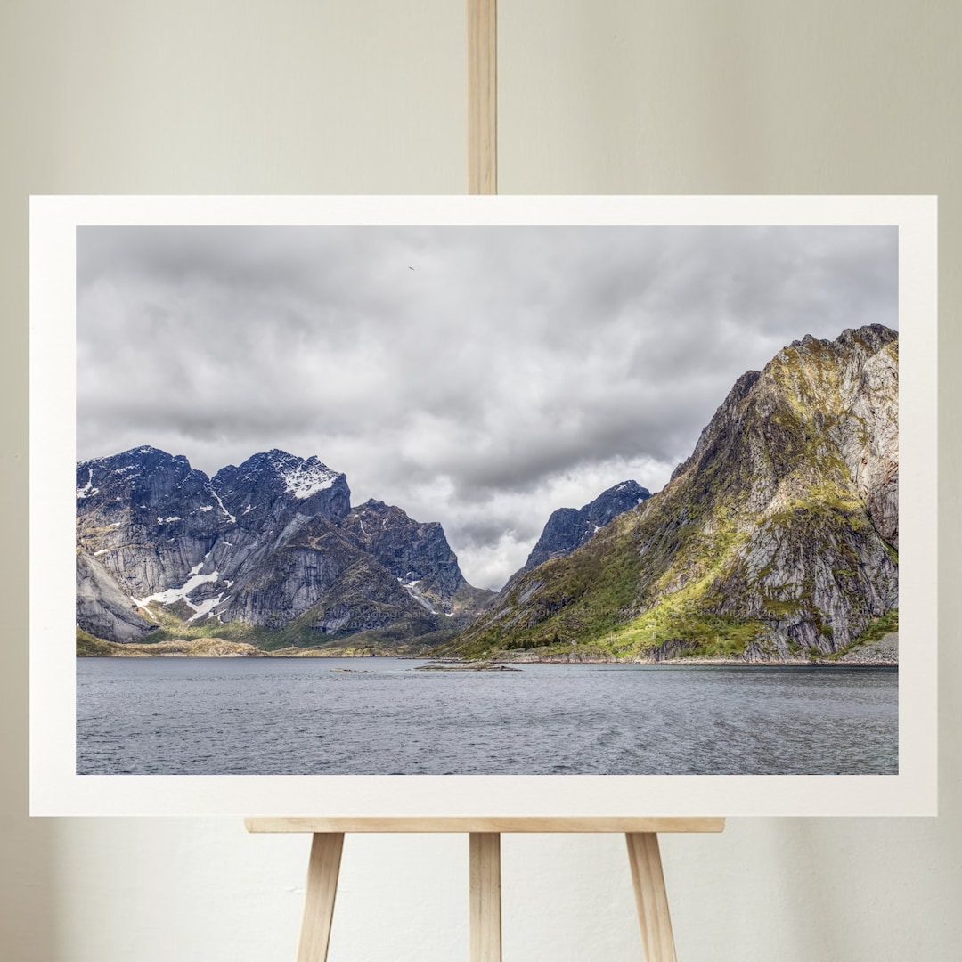 Norwegian Landscape Printable, A4 Scandinavian Mountains Download, A3 ...