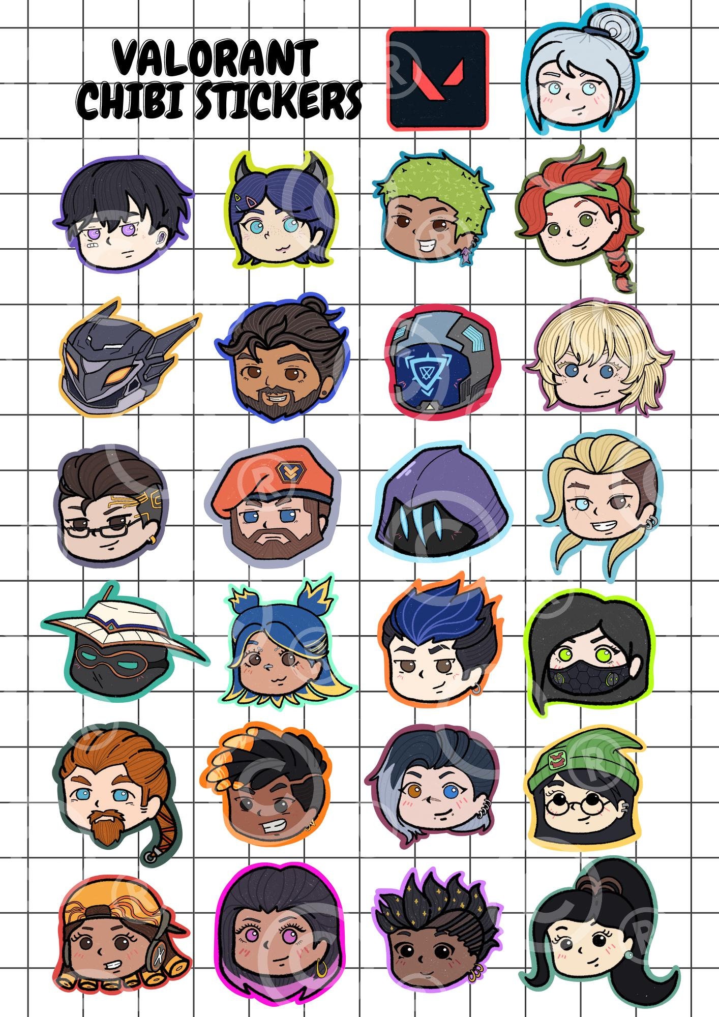 Valorant : Chibi Agents Stickers - Etsy