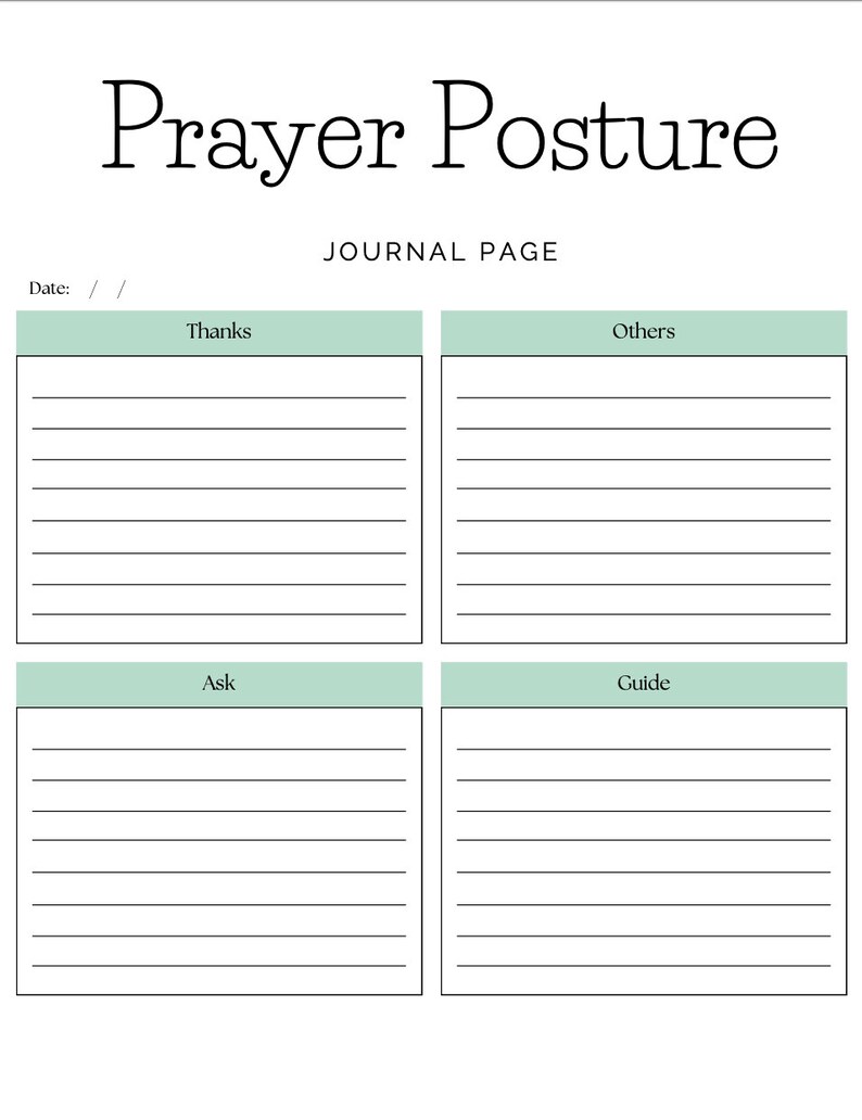 Daily Prayer Journal - Etsy