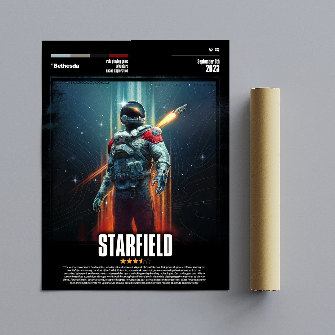 Starfield Poster Gaming Room Poster Gaming Wall Poster - Etsy