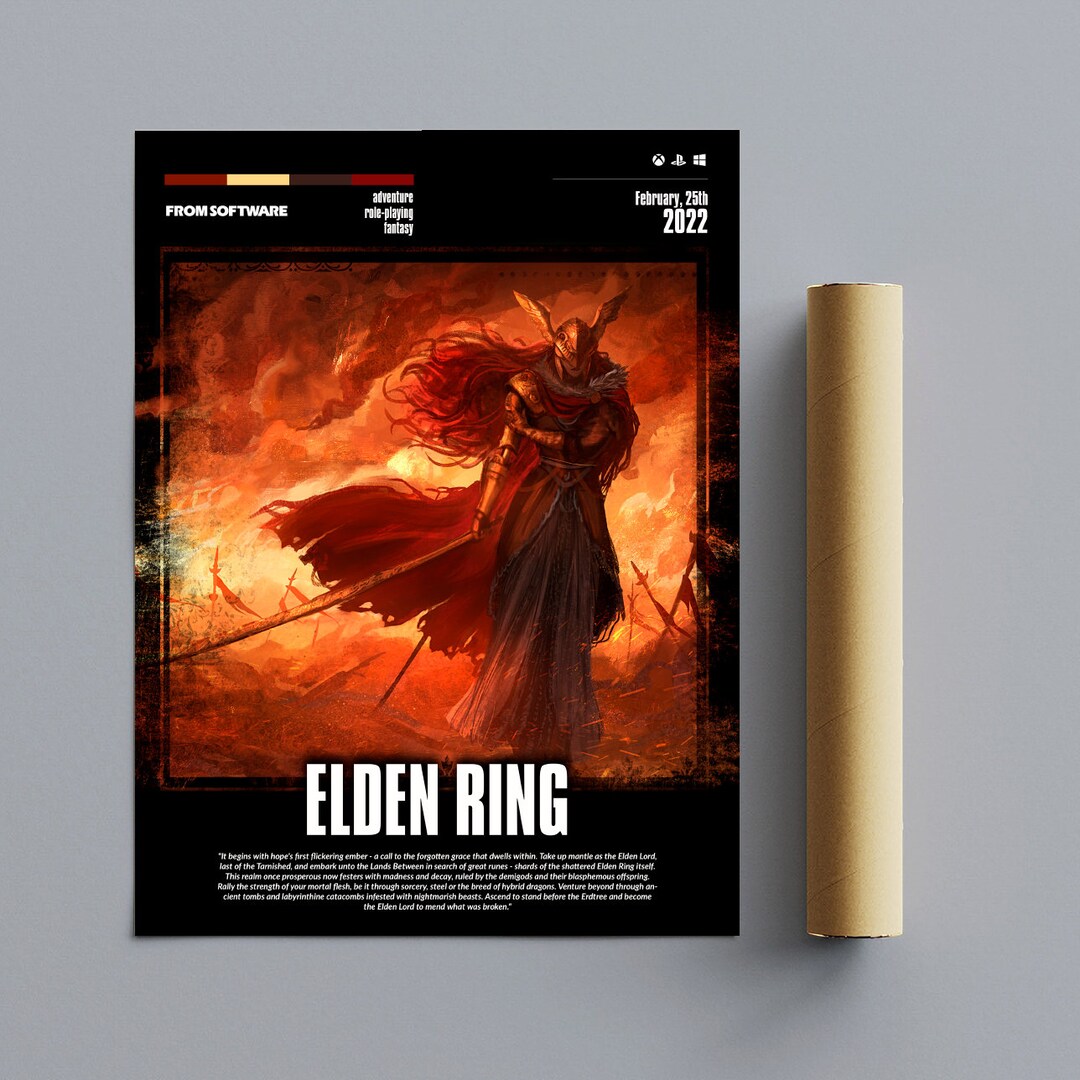 Elden Ring Poster Gaming Room Poster Gaming Wall Poster - Etsy
