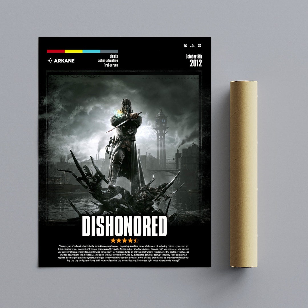 Dishonored Poster Gaming Room Poster Gaming Wall Poster - Etsy