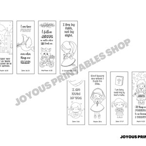 Set of 8 Printable Catholic Bookmarks to Color, Christian Coloring ...