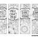 Set of 4 Printable Catholic Bookmarks to Color, Christian Coloring ...