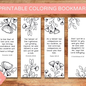 Set of 4 Printable Catholic Bookmarks to Color, Printable Religious ...