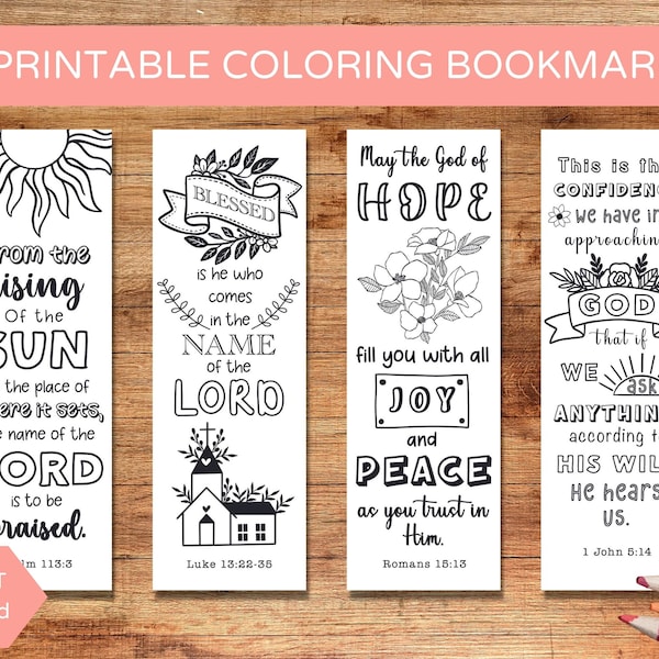 CHRISTMAS... Color-your-own Bookmarks Bible Journaling Tags Tracers ...