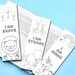 Set of 8 Positive Affirmation Coloring Bookmarks for Kids, Printable ...