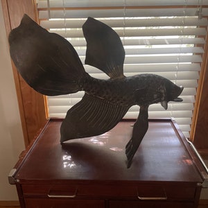 Large Bronze Fish Sculpture - Etsy