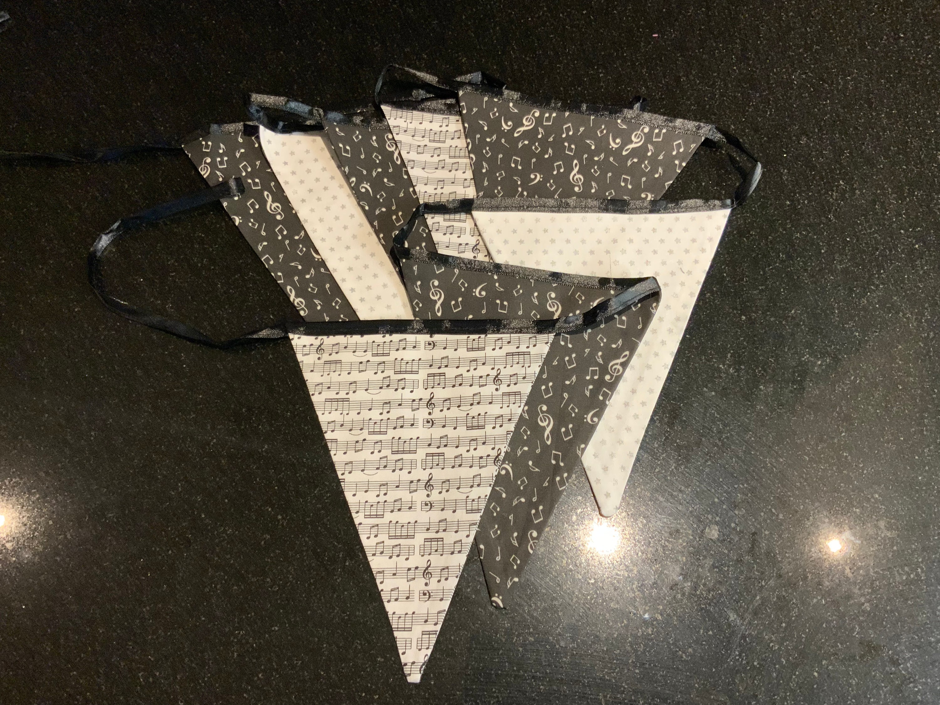 Handmade Musical Note Double Sided Bunting 2 Metres - Etsy