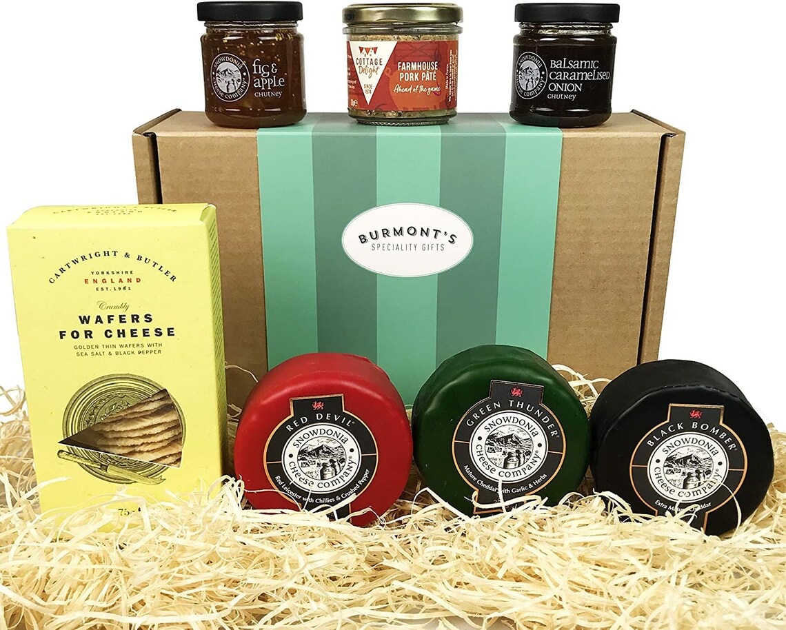 Snowdonia Cheese Company Gift Hamper Containing Three 200g - Etsy UK
