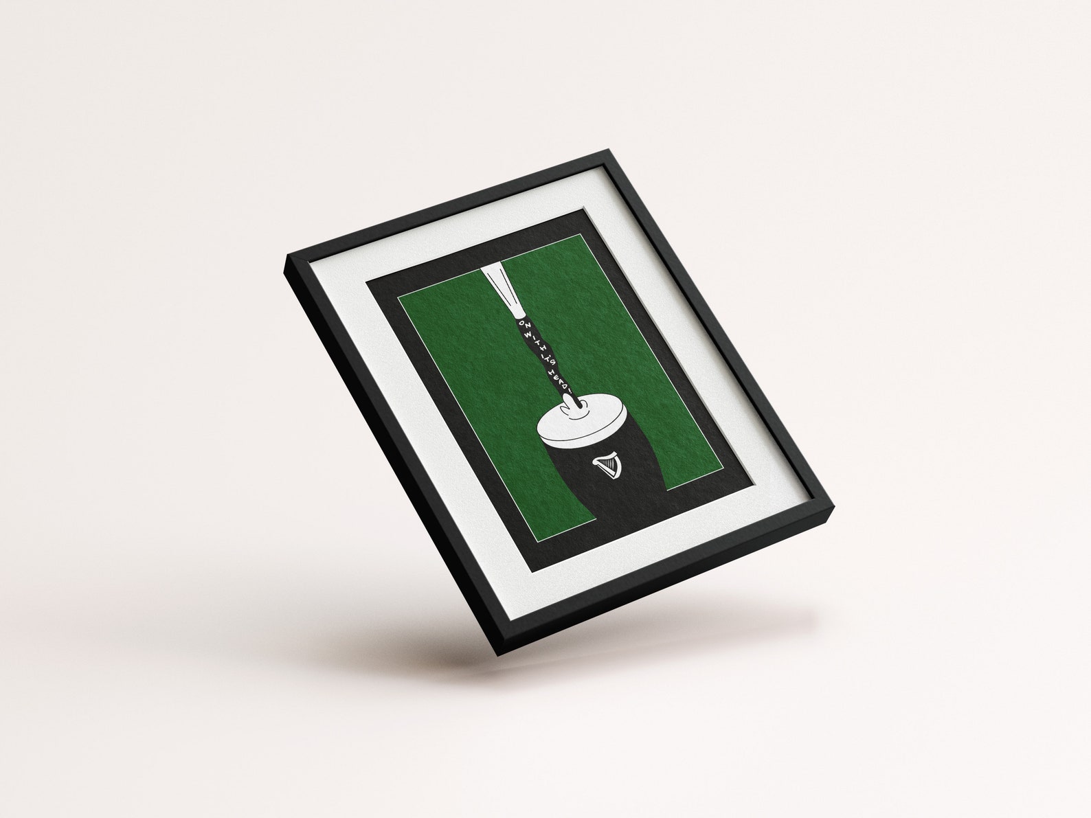 Guinness "on With It's Head" Modern Style Digital Wall Art Print - Etsy