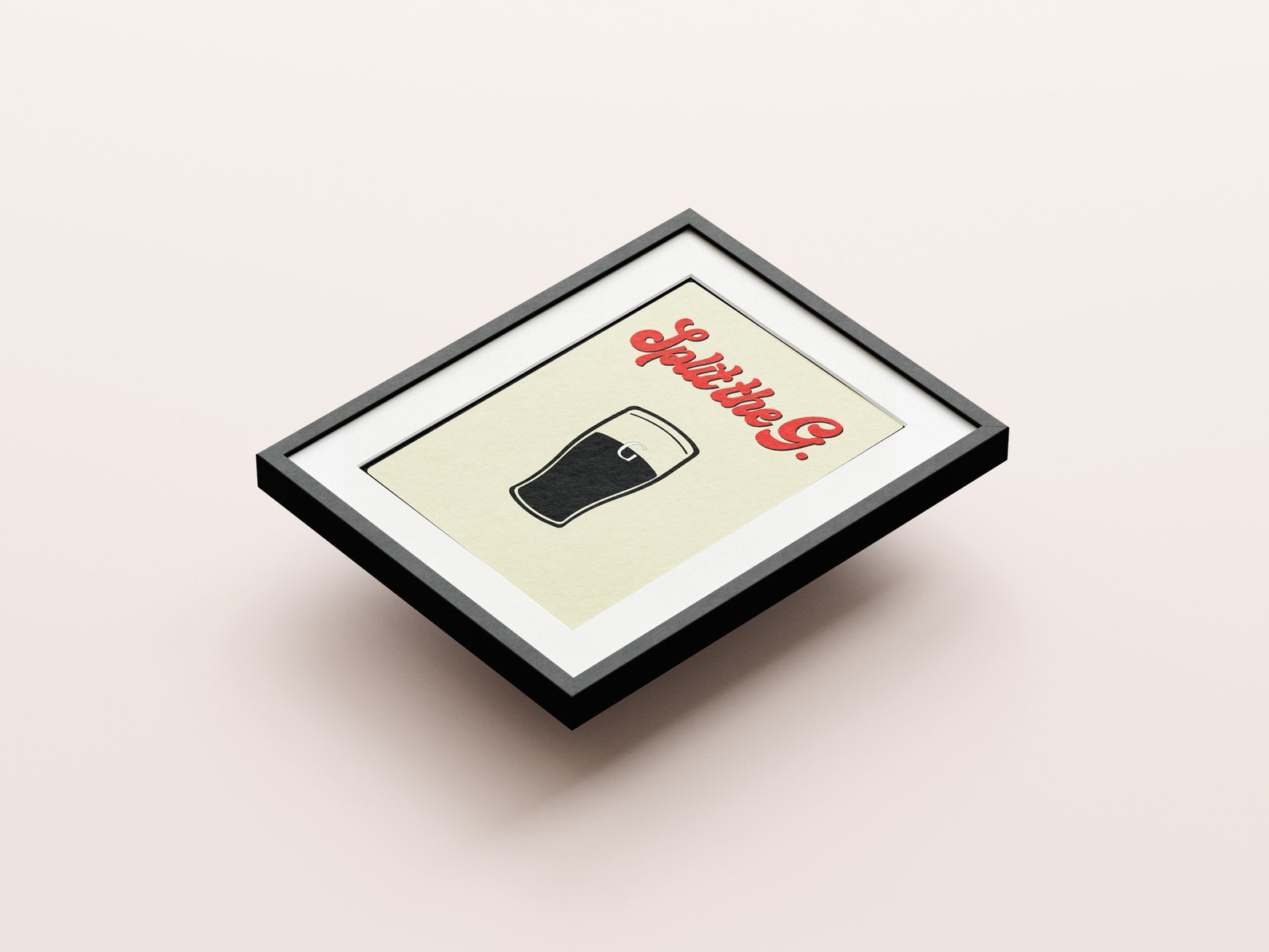 Guinness Split the G Cursive Retro Style Print, Downloadable Wall Art ...