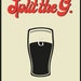 Guinness Split the G Cursive Retro Style Print, Downloadable Wall Art ...