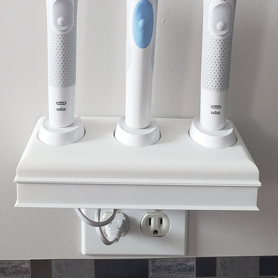 Electric Toothbrush Holder, Oral B, 3 Charging Slots, Organizer, Outlet ...