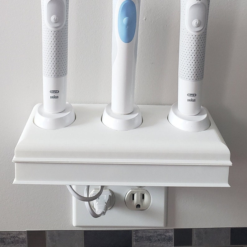 Electric Toothbrush Holder, Oral B, 3 Charging Slots, Organizer, Outlet ...