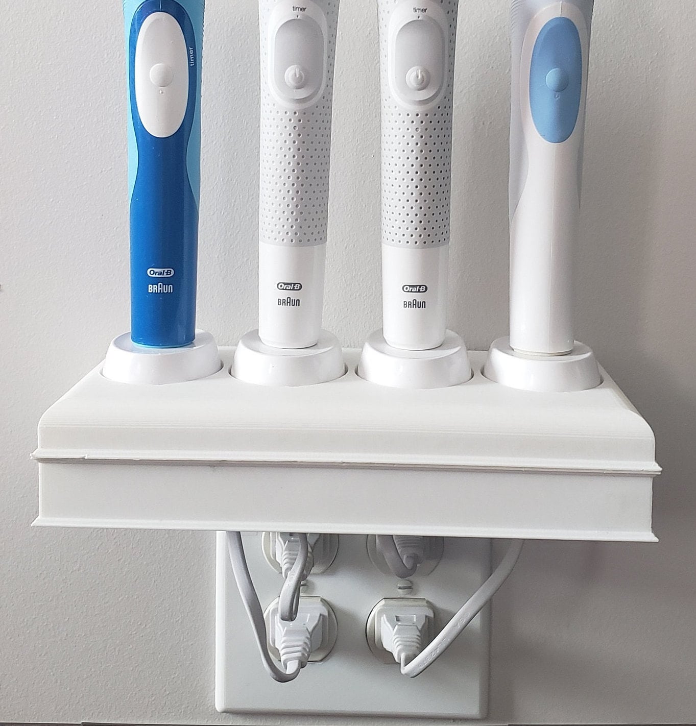 Electric Toothbrush Holder, Oral B, 4 Charging Slots, Organizer, Outlet ...