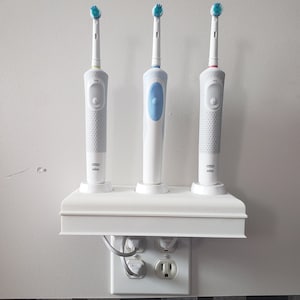 Electric Toothbrush Holder, Oral B, 3 Charging Slots, Organizer, Outlet ...