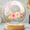 Garden and Floral LED Photo Frame Lamp | Personalized Light-up Name ...