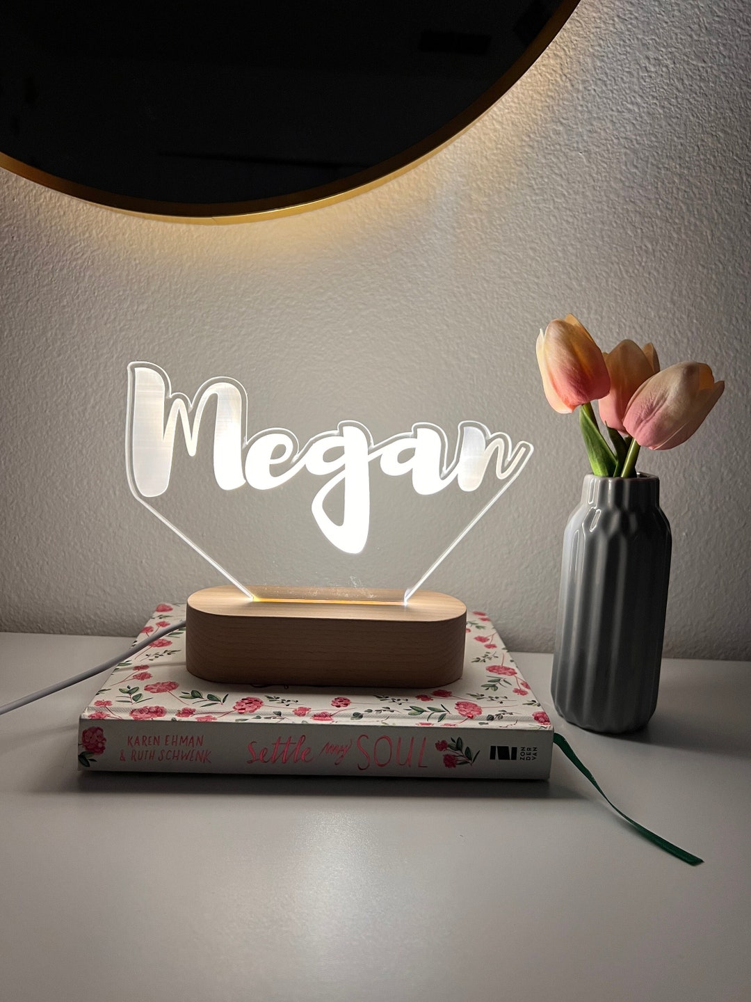 Custom LED Name Light Personalized Bedroom Decor Sign Light up Sign ...