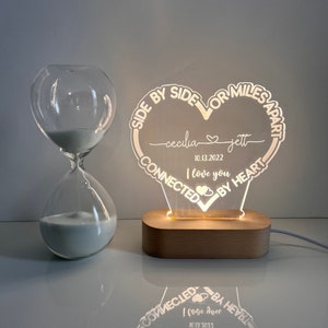 Long Distance Custom Light | Personalized Valentines Gift | Light up ...