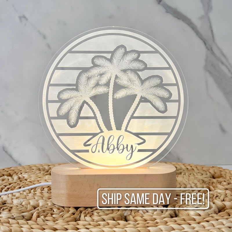 Palm Tree Light - Etsy