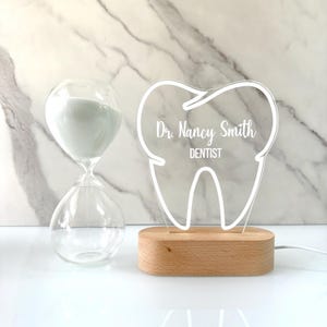 Personalized Dentist Night Light - Custom LED Tooth Lamp for Graduation ...