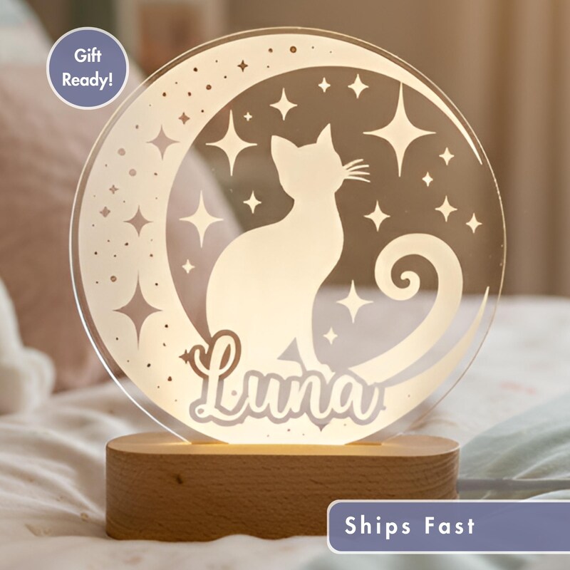 Led Cat Nightlights - Etsy