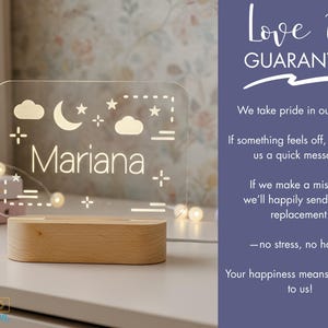Clouds and Stars Custom Name Light | Personalized Bedroom LED Cloud ...
