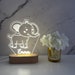 Elephant Cartoon Custom Name Light Personalized Bedroom LED - Etsy