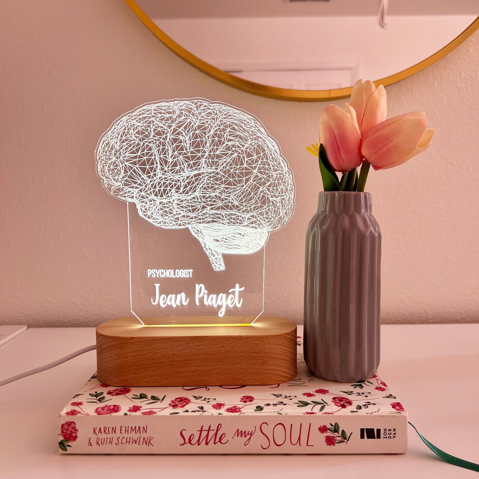 Personalized Lamp for Psychologist. Psychology Student Graduation Gift ...
