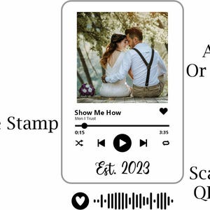 Personalized Music Photo Keychain / Custom Music Photo Keyring ...