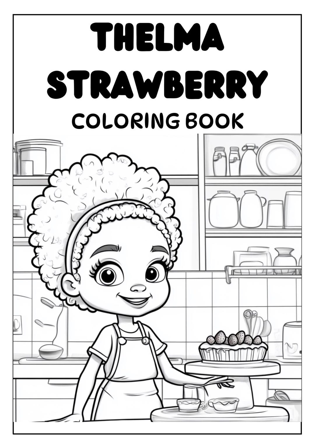 Thelma Strawberry Coloring Book - Etsy