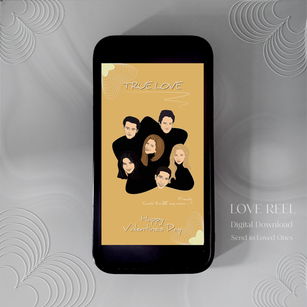 Funny Love Themed E-cards Pack, 'love Reel' Digital E-cards With ...