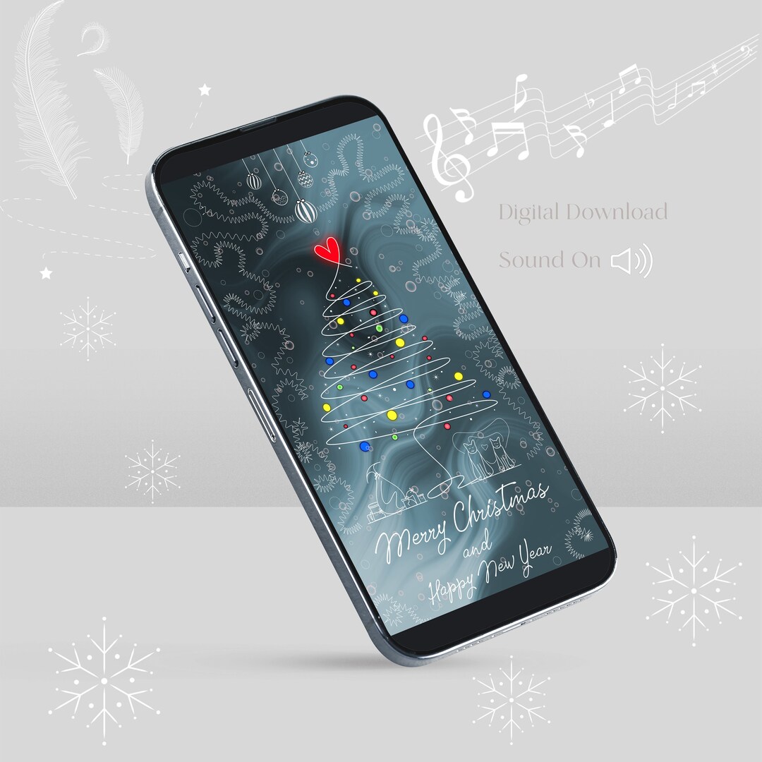 Animated Christmas E-card, Funny Christmas Video Digital Gif With Audio ...