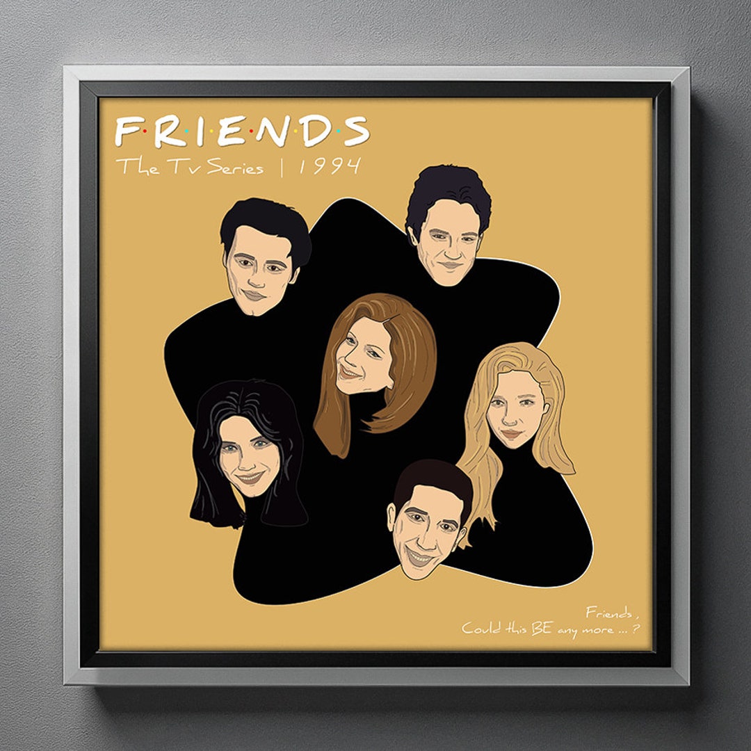 Friends Digital Poster From 'love Reel' Concept, Digital Wall Art Print ...