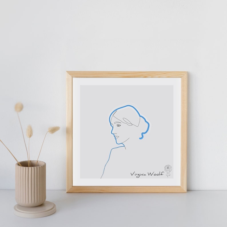 Virginia Woolf Digital Poster From 'women' Concept, Virginia Woolf ...