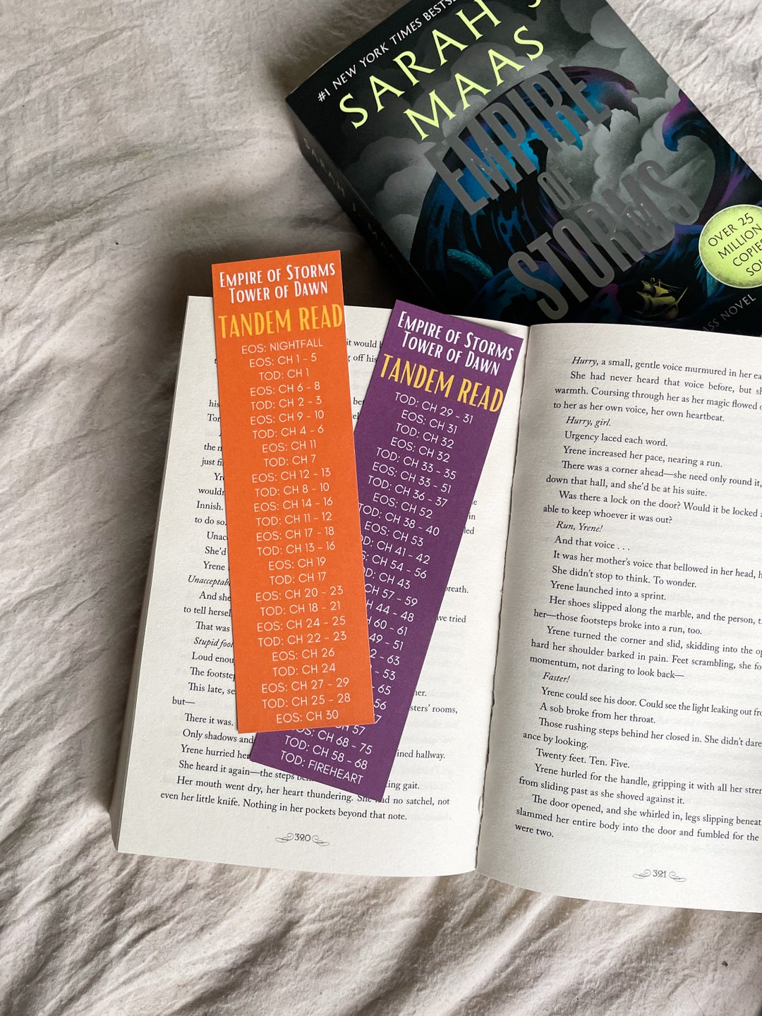 Set of 2 Empire of Storms and Tower of Dawn Tandem Read Bookmark ...