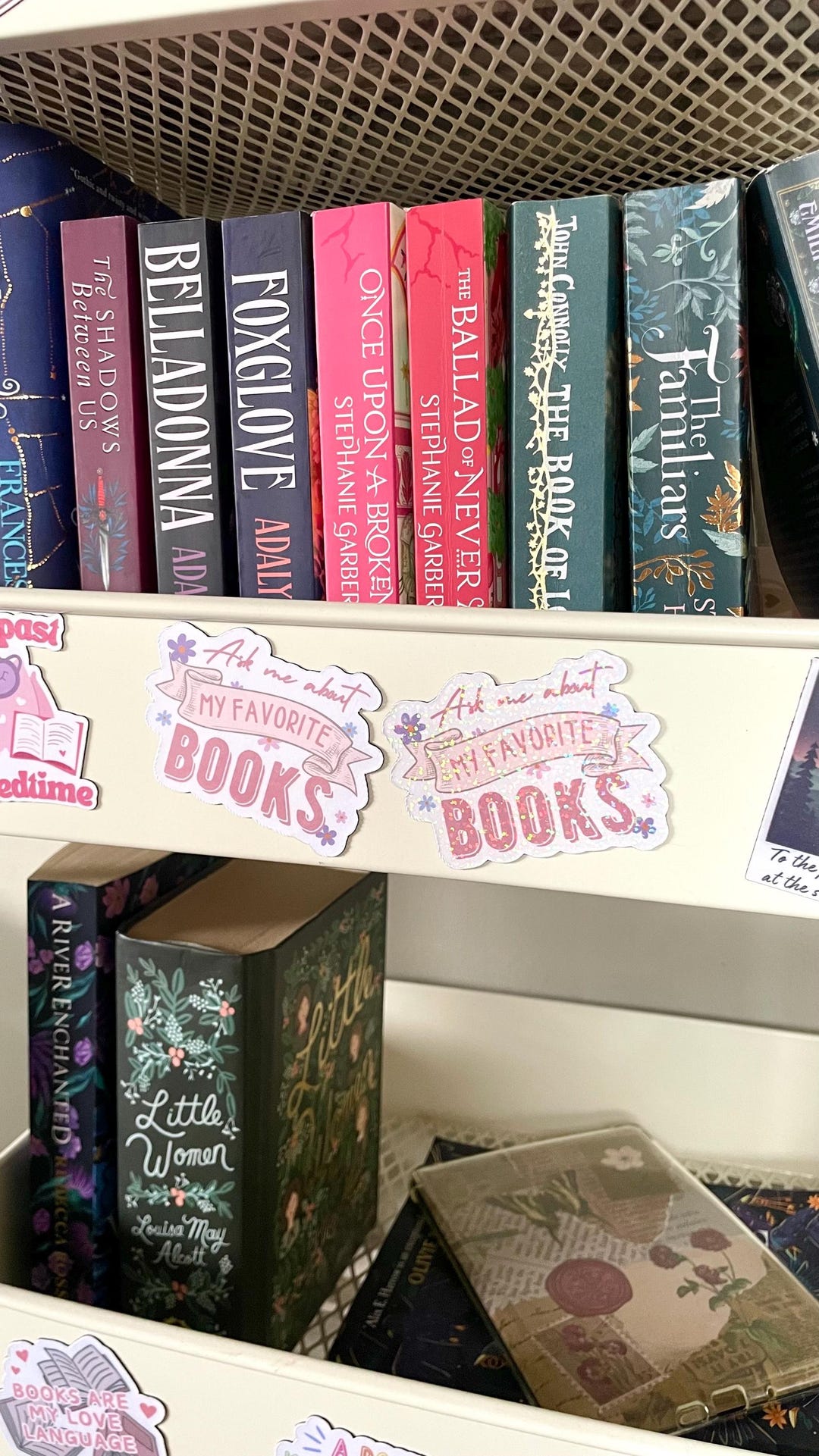 Ask Me About My Favorite Books Fridge Magnet Tbr Cart Magnets Booklover ...