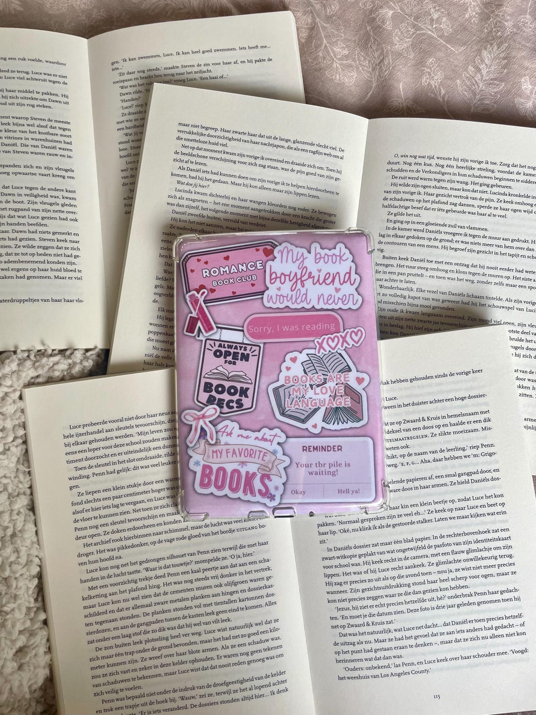 Kindle Insert | Girlie Pink Aesthetic | Instant Download | Paperwhite ...