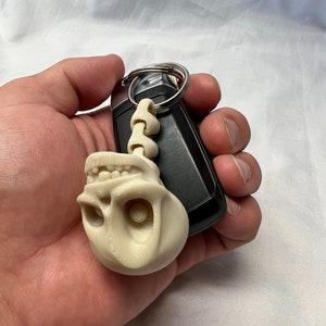Skull Keychain 3d Printed - Etsy