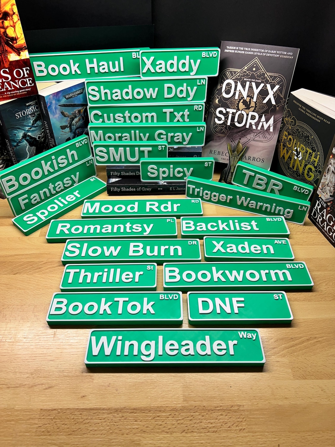Bookish Bookshelf Personalized Street Sign Library Sign Bookshelf Decor ...